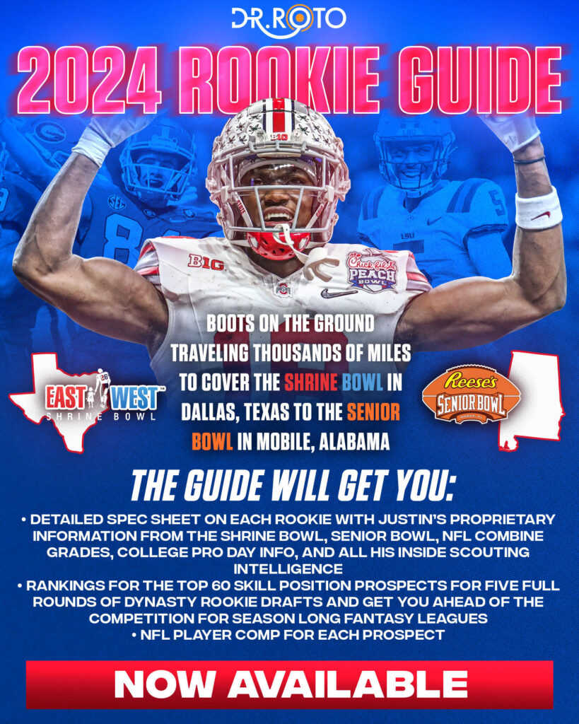 Justin Jaksa’s 2024 NFL Rookie Guide - DrRoto.com
